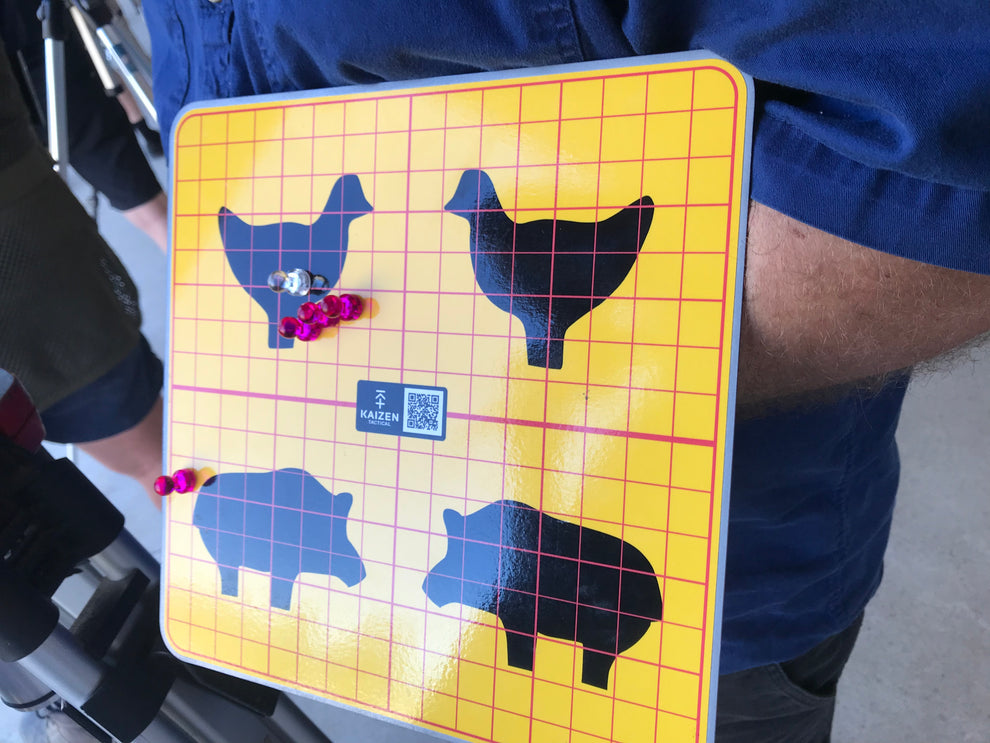 KAIZEN METALLIC SILHOUETTE BOARD – Kaizen Tactical